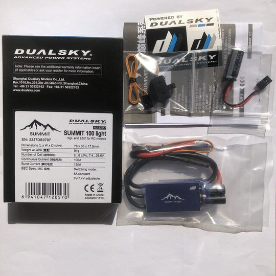 DUALSKY SUMMIT100A SUMMIT 100 light 100A Electronic Speed Controller E ...