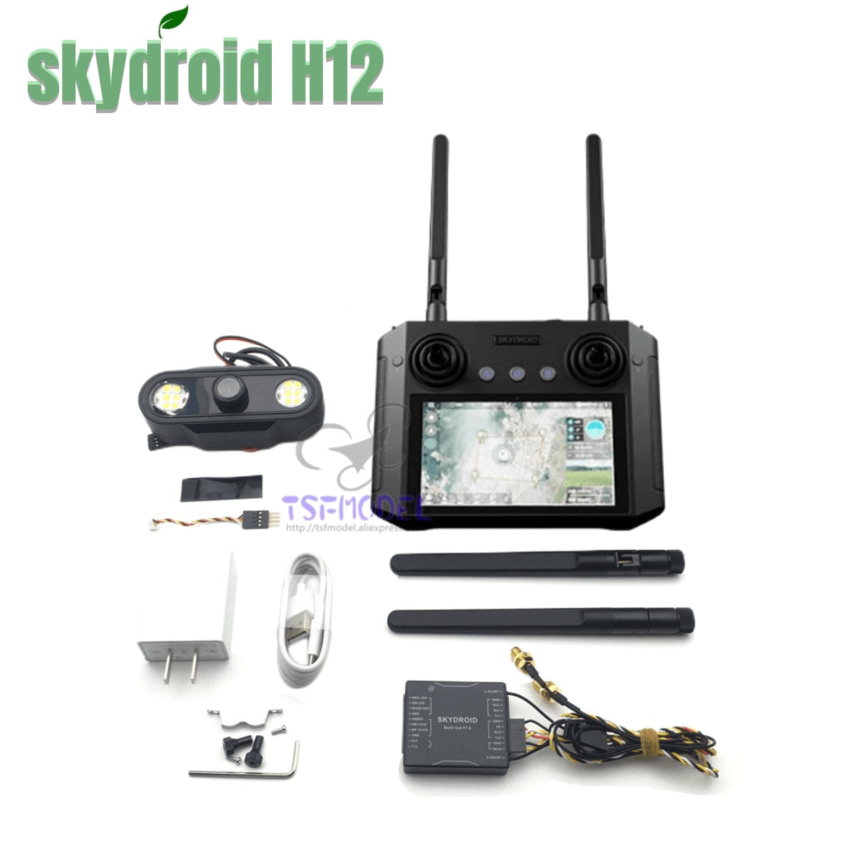 Skydroid H12 With 1080P HD Screen Digital Data Transmission 3in1 Multi ...