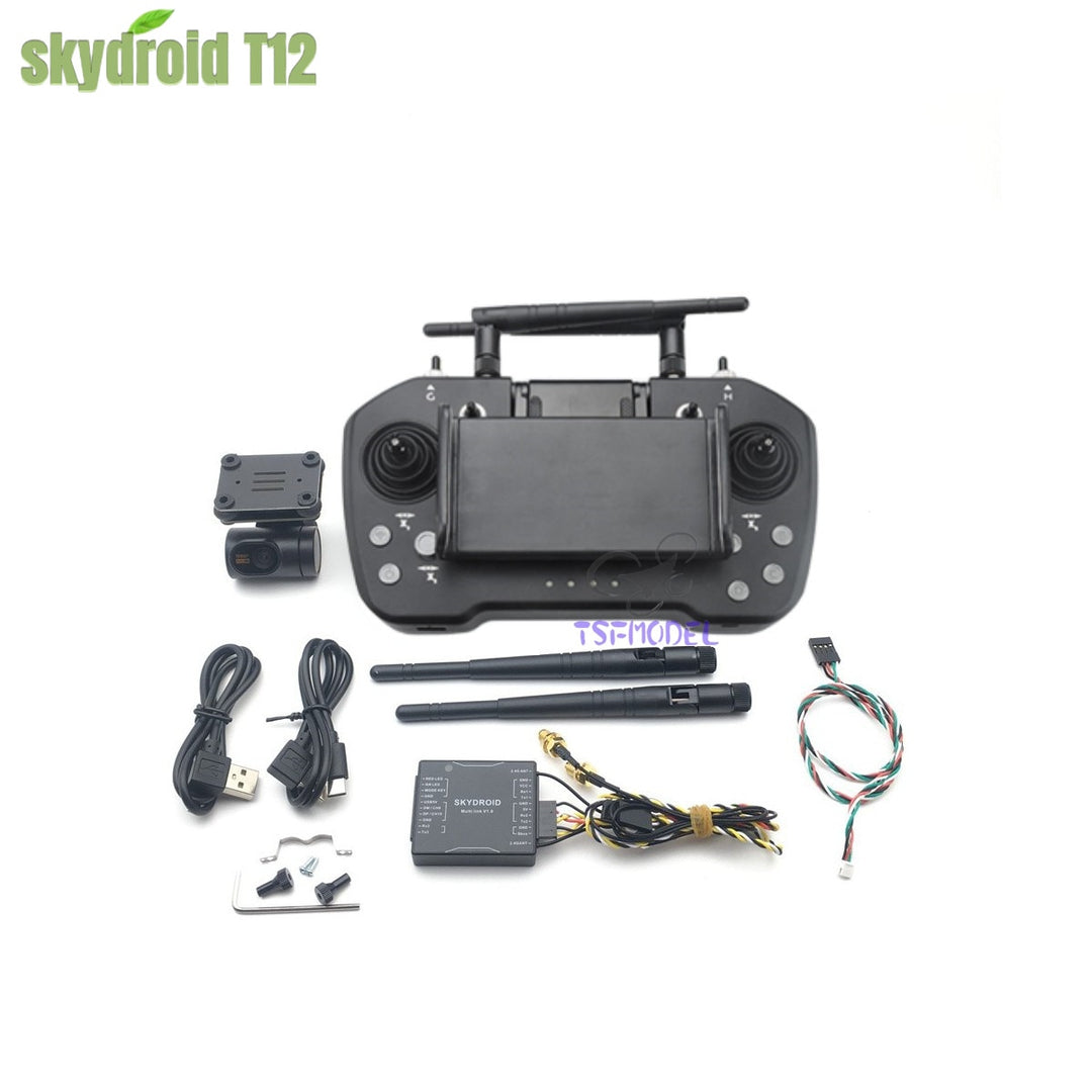 Skydroid T12 Remote Control Three-Body Camera 20km Digital Map Transmi ...